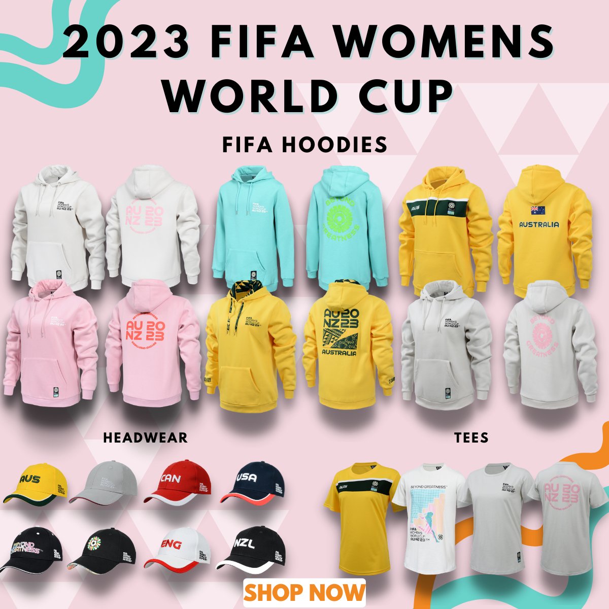 Buy Official FIFA Women's World Cup 2023 Merchandise Online – My Team Shop