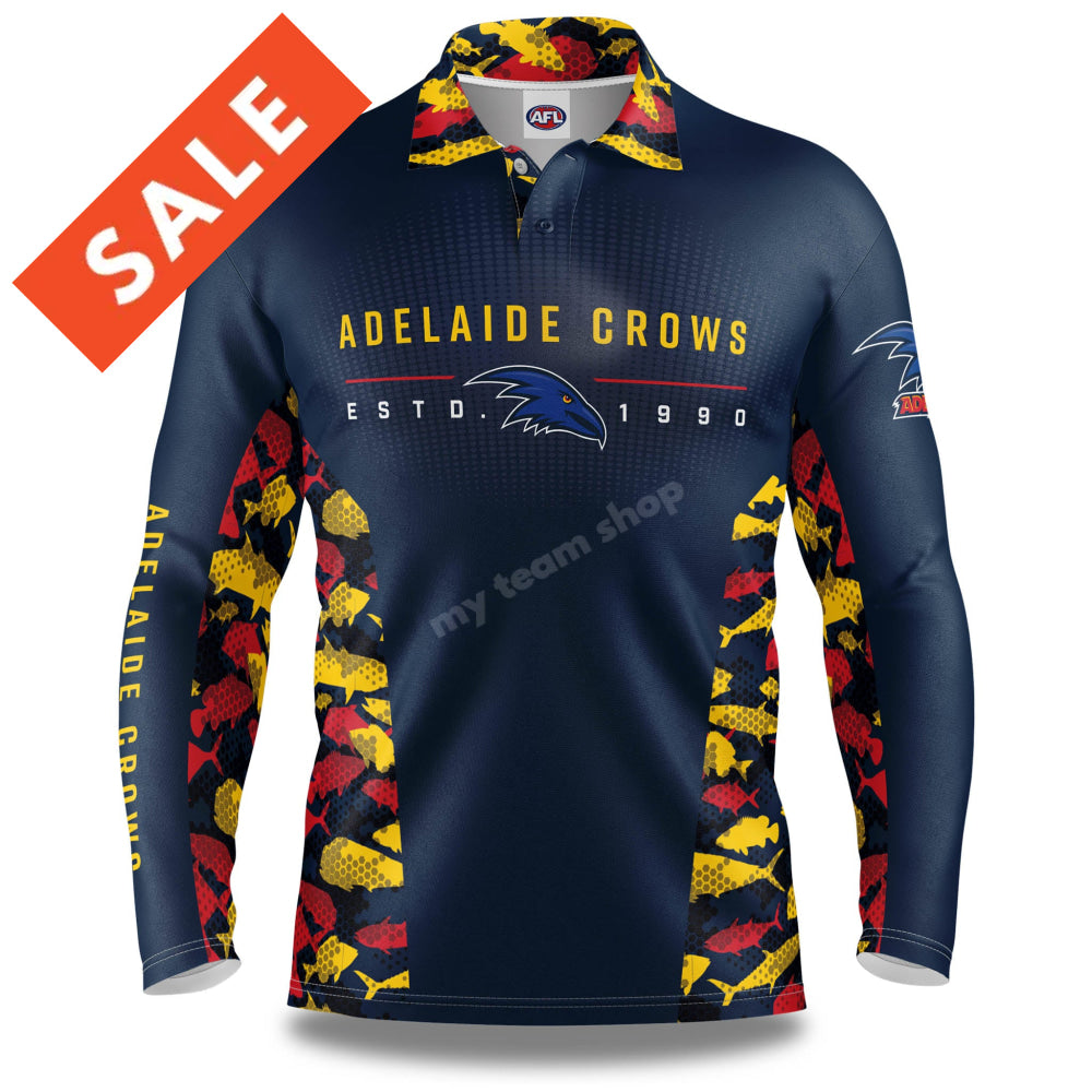 Buy Official Adelaide Crows AFL "Reef Runner" Fishing Shirt – My Team Shop