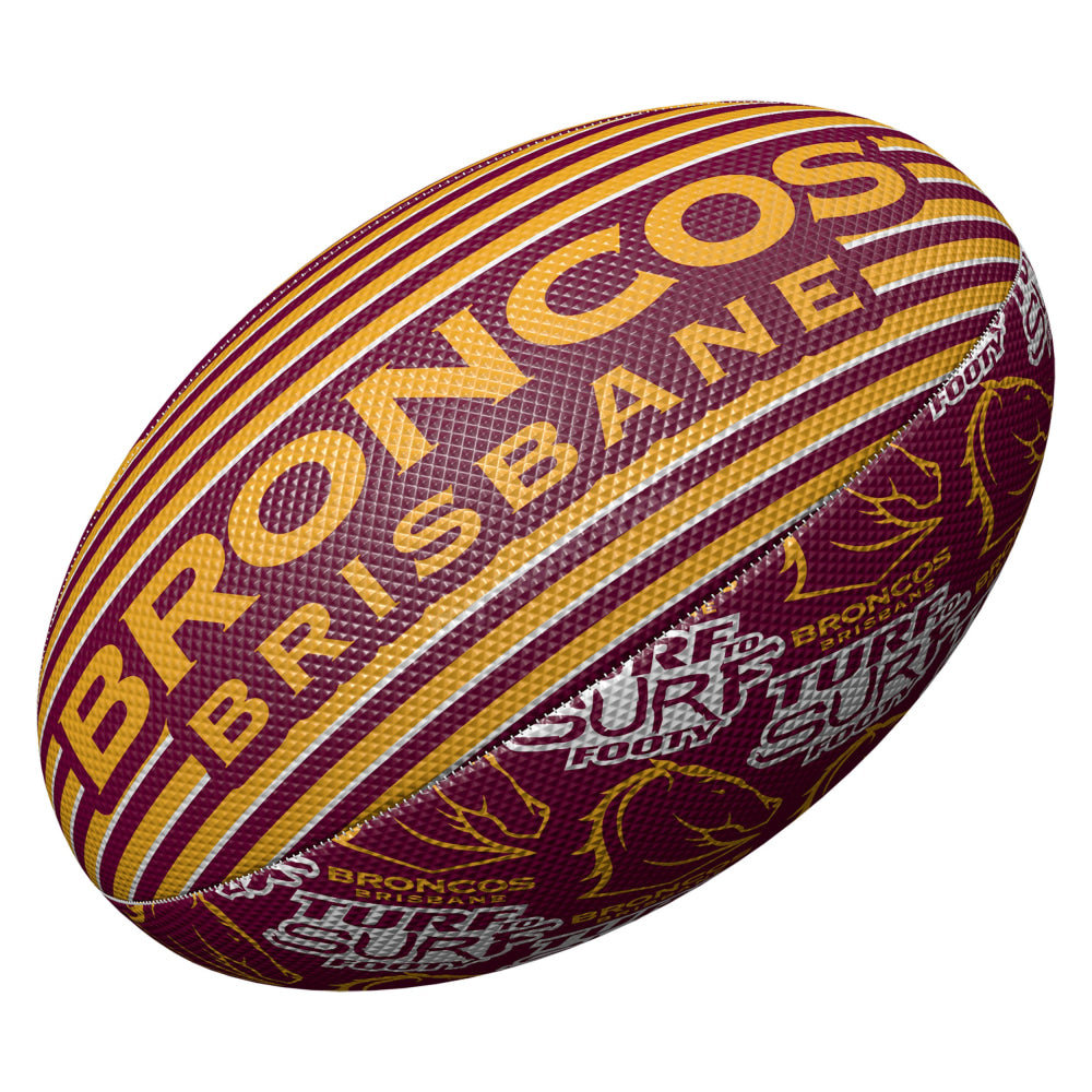 BRISBANE BRONCOS 'TURF TO SURF' NRL BEACH FOOTY – My Team Shop