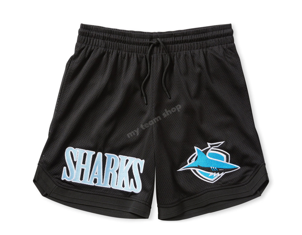 CRONULLA-SUTHERLAND SHARKS NRL BASKETBALL SHORTS – My Team Shop