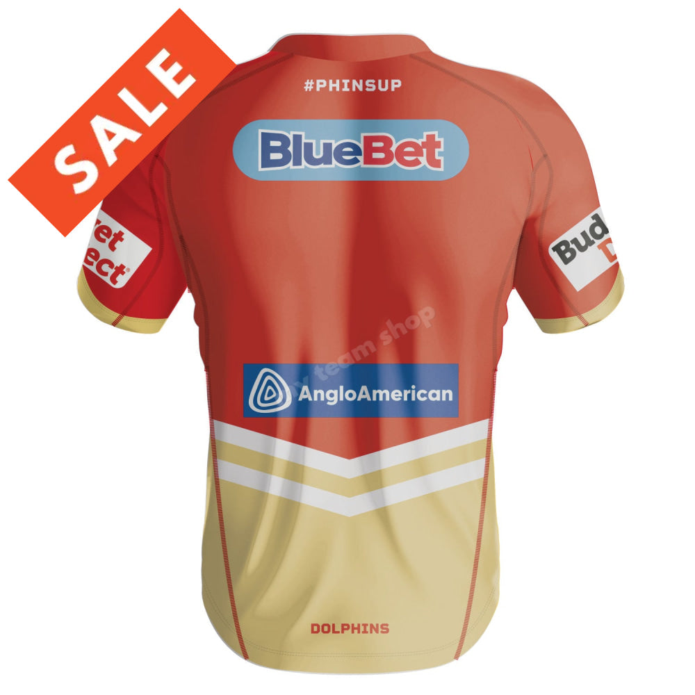 Shop Official Redcliffe Dolphins 2024 NRL Home Jersey – My Team Shop