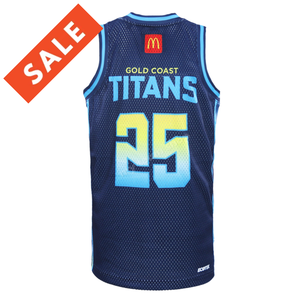GOLD COAST TITANS 2025 NRL MENS BASKETBALL SINGLET – My Team Shop