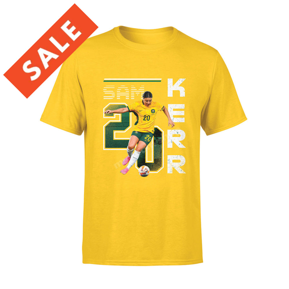 Buy Official Matilda's Sam Kerr Player Tee Online – My Team Shop